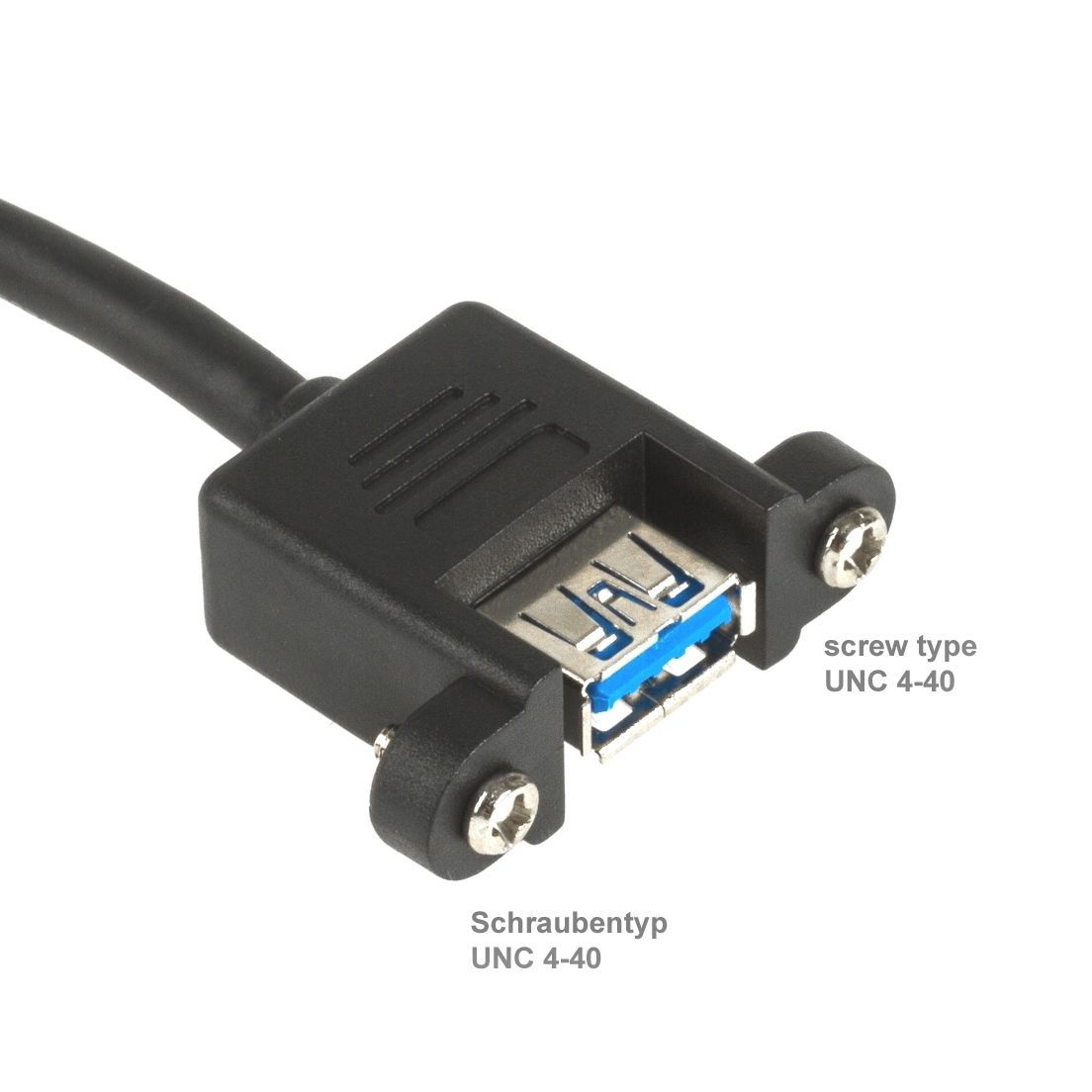 USB 3.0 Montagekabel A-Buchse anschraubbar an A-Stecker 4m ...